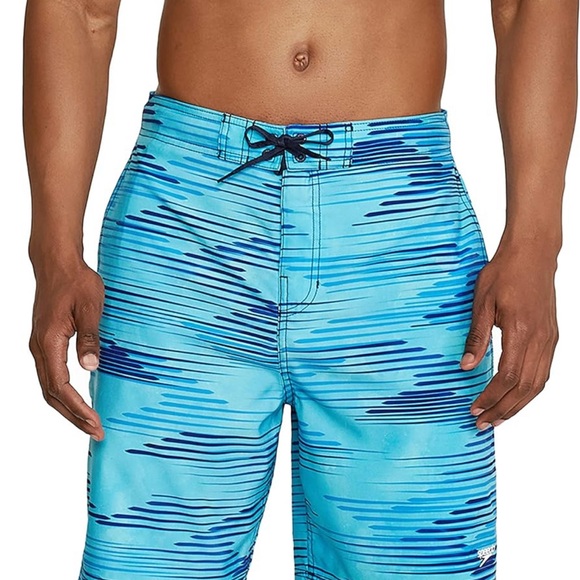Speedo | Swim | Nwt Speedo Mens Blue Swim Shorts L Upf 5 Stretch Design ...
